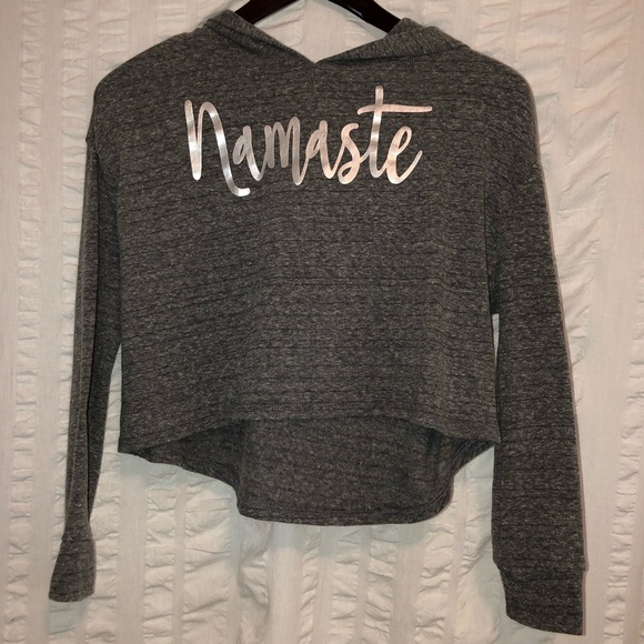 Evolution and Creation | Tops | Evolution Creation Namaste Hooded Crop ...